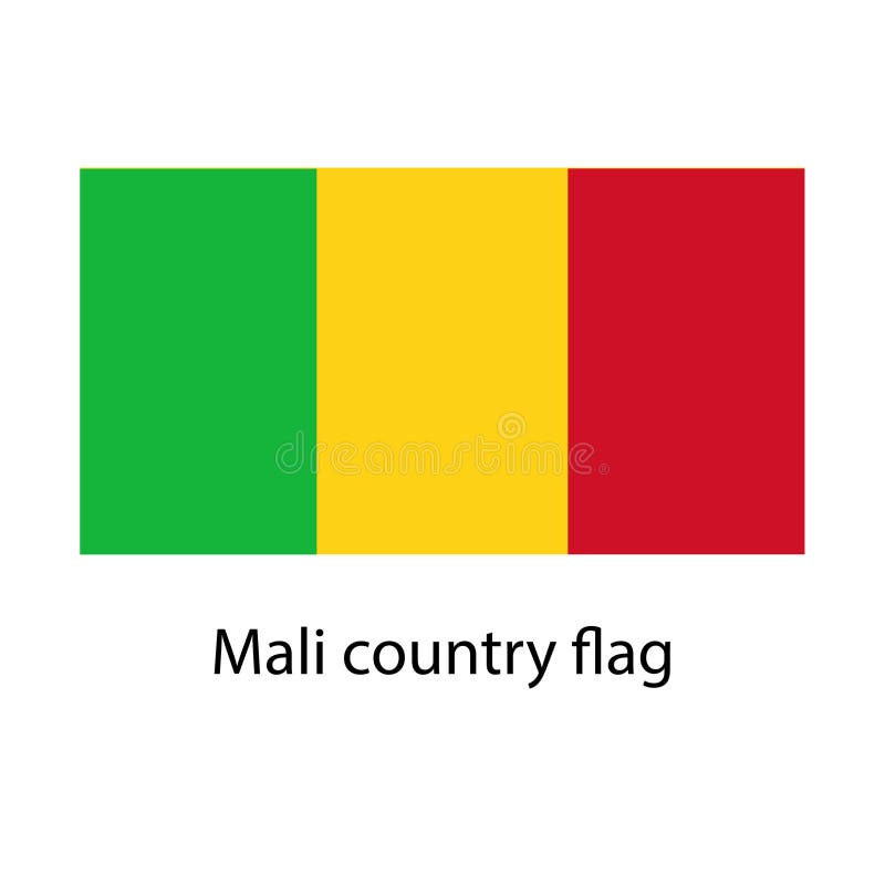 Mali Country Flag Hand Drawing Illustration Vector Based Drawing Stock ...