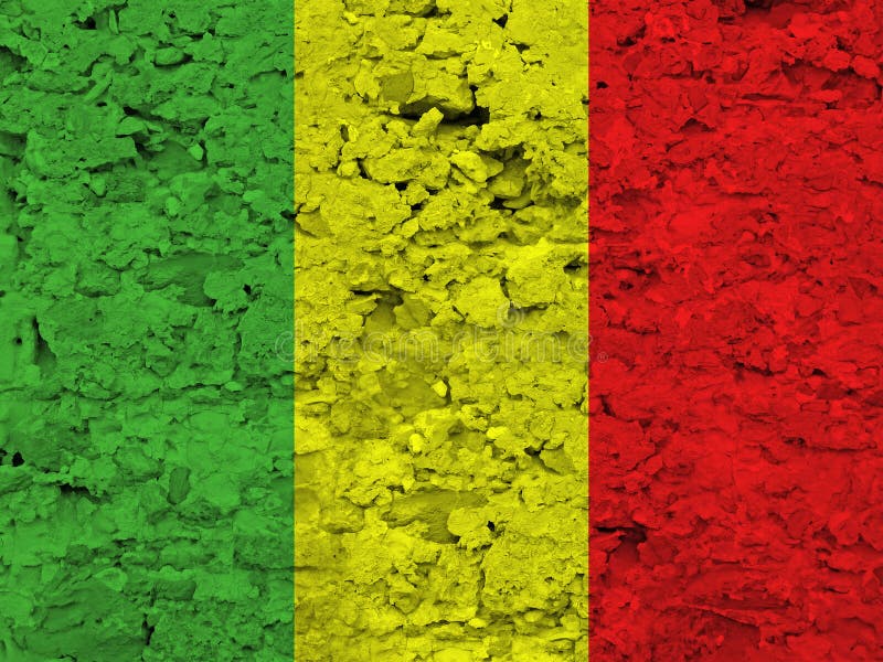 Mali flag with texture stock illustration. Illustration of population ...