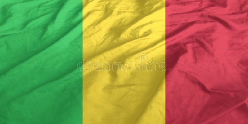 Mali Flag Waving Close Up stock image. Image of country - 379241009