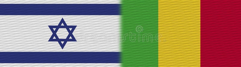 Mali and Israel Fabric Texture Flag Stock Illustration - Illustration ...