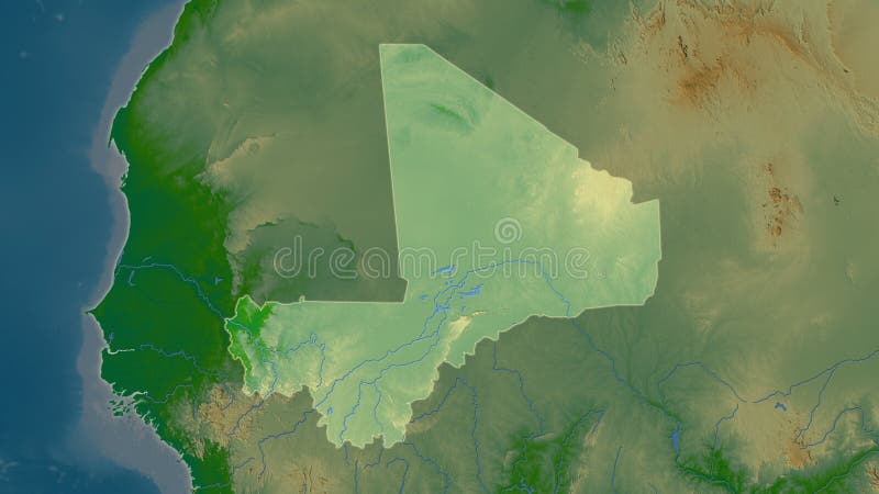 Mali - Physical. Composition Stock Illustration - Illustration of aster, capital: 187265129