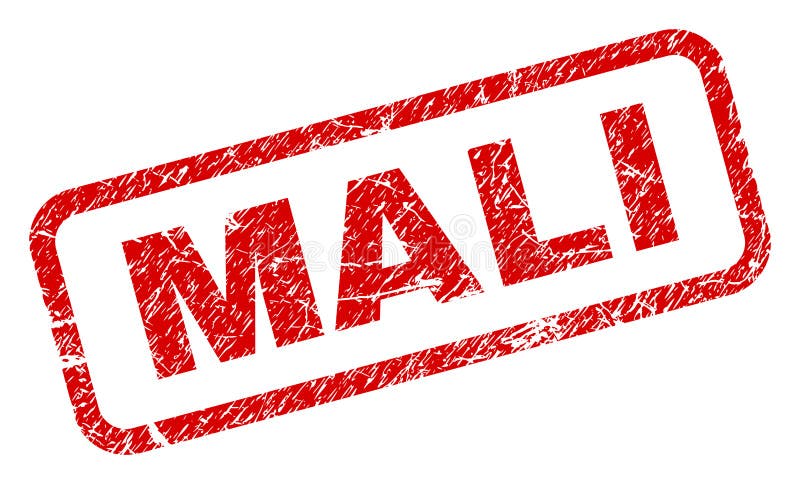 Scratched MALI Rectangle Stamp Stock Vector - Illustration of caption ...