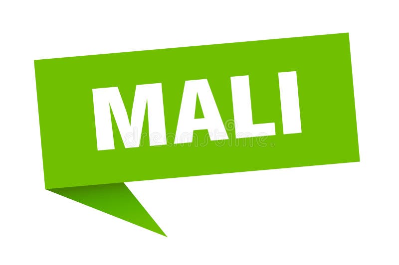 Mali Sticker. Mali Square Peeler Sign Stock Vector - Illustration of ...