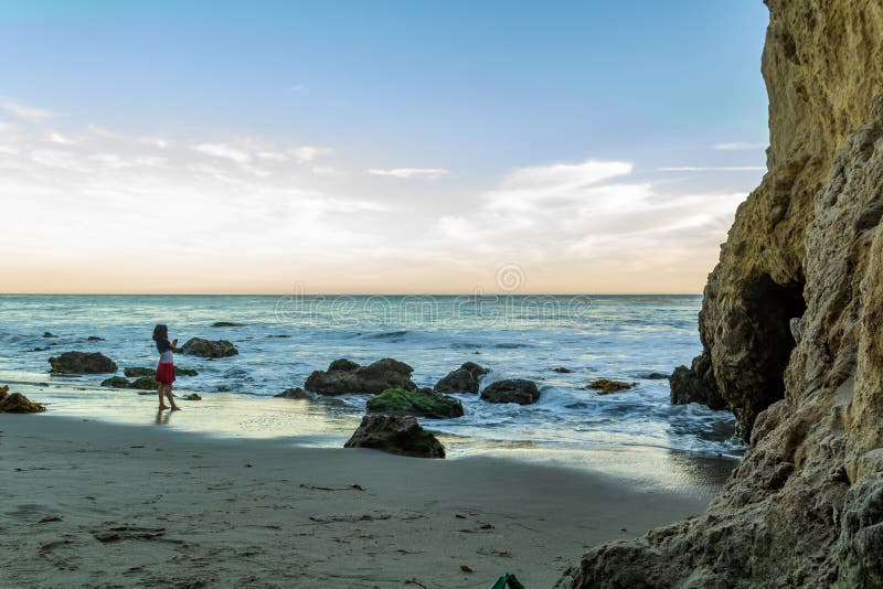 El Matador State Beach Malibu California Meridional Foto De Archivo