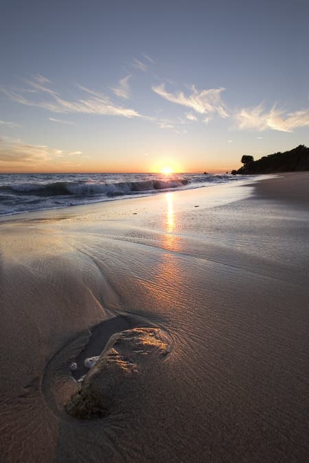 Malibu Sunset stock photo. Image of waves, malibu, sand - 362538