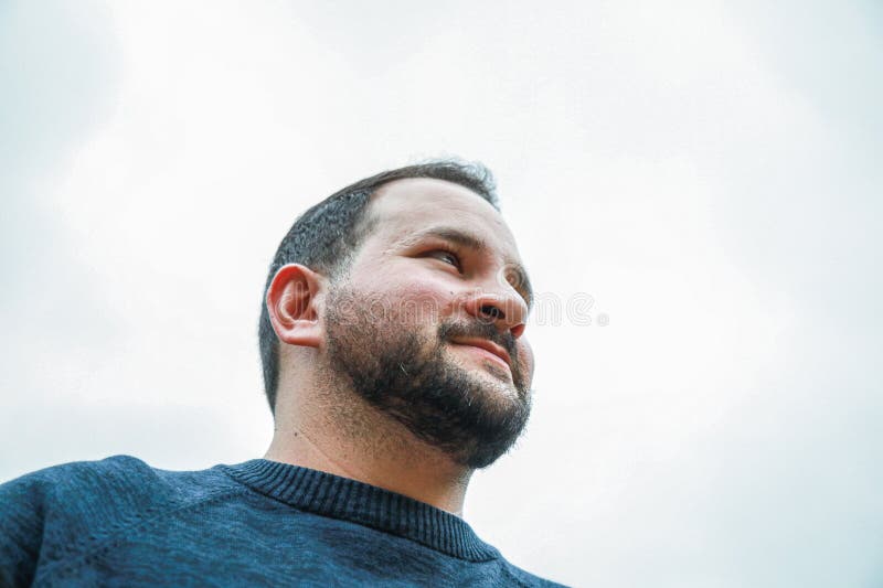 Malice in the Eyes of a Man Stock Photo - Image of smile, positive ...