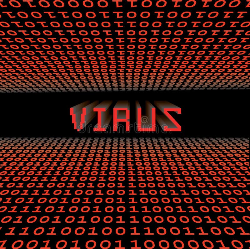 Malicious binary code stock vector. Illustration of digitally - 20770968