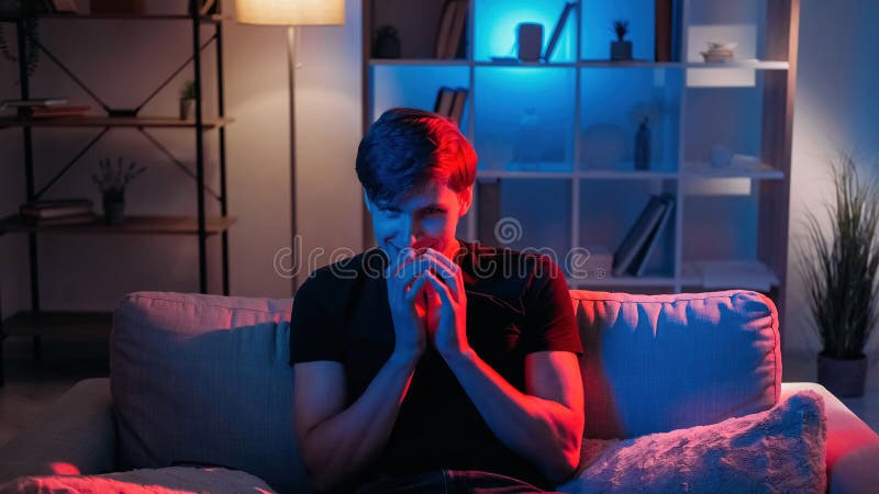 Malicious Plan Sarcastic Man Face Expression Stock Image - Image of ...