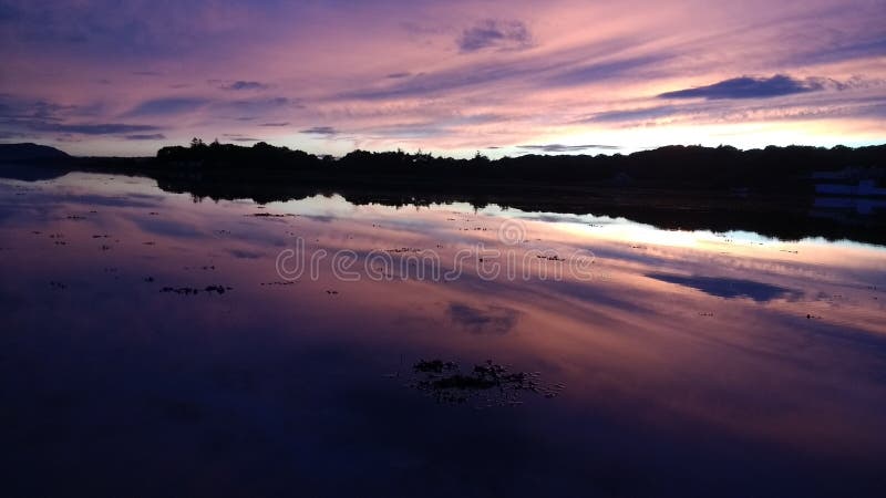 Malin town inlet stock photo. Image of malin, town, reflection - 97350750