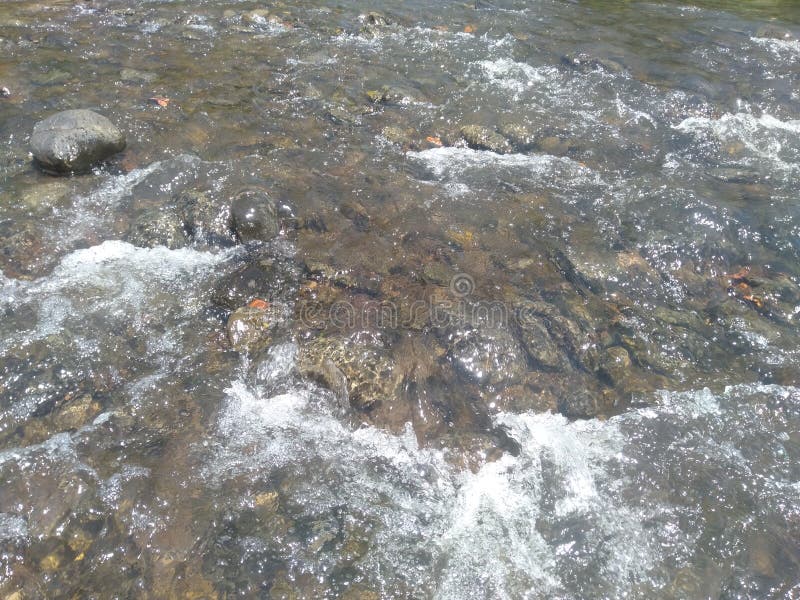 Malinau River Flow North Kalimantan Stock Image - Image of reflection ...
