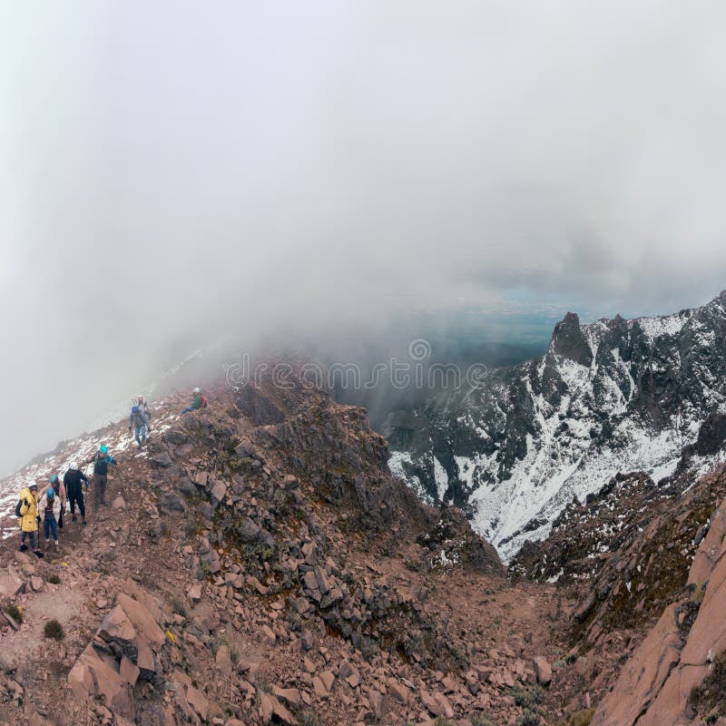 The Malinche Volcano, Panoramic View from the Top of the Forest ...