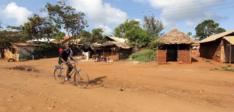 Slum housing in Juba stock photo. Image of roof, pollution - 19947554
