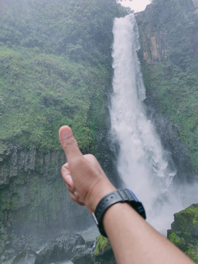 Malino Waterfall stock photo. Image of water, cliff - 270487530