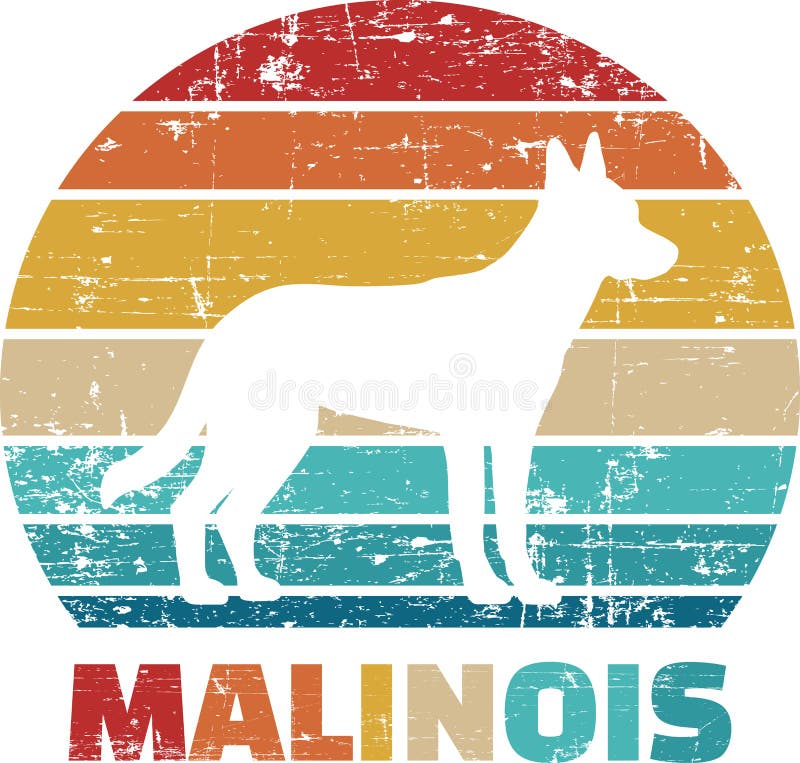 Belgian Malinois Dog Jumping Running Silhouette Logo Stock Vector ...