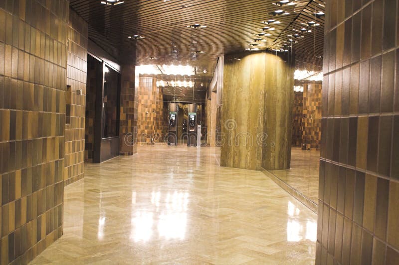 Mall allee stock image. Image of telephones, deserted, mall - 753769