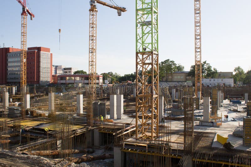 Mall Construction Site in Bucharest Editorial Photo - Image of ...