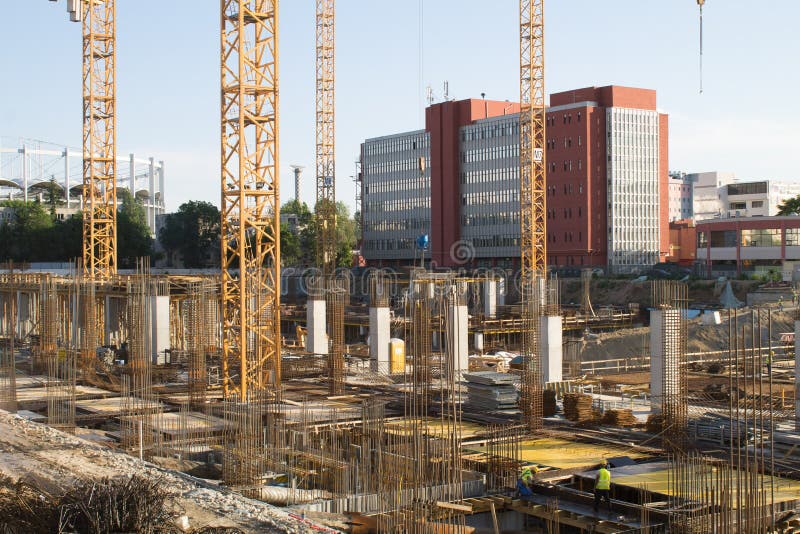 Mall Construction Site in Bucharest Editorial Photo - Image of site ...