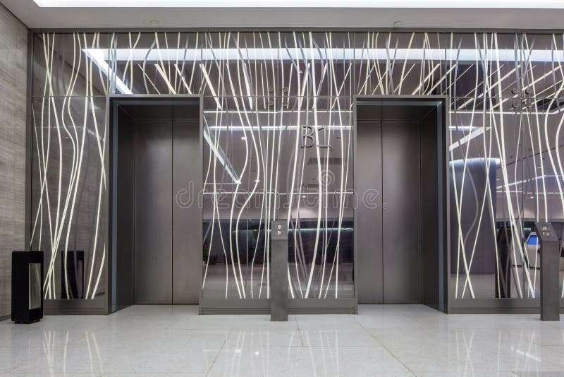 Mall elevator stock photo. Image of florescent, floor - 33139610