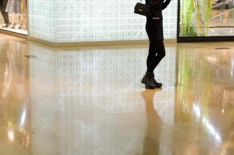 Mall floor stock photo. Image of light, moden, tile, reflection - 47182762