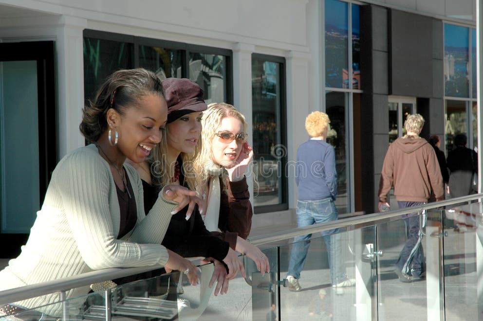 Mall Girls stock photo. Image of elegant, buyers, cute - 1618174