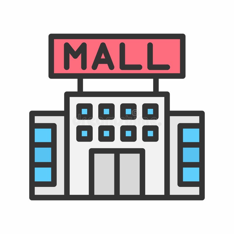 Mall icon vector image. stock illustration. Illustration of invoice ...