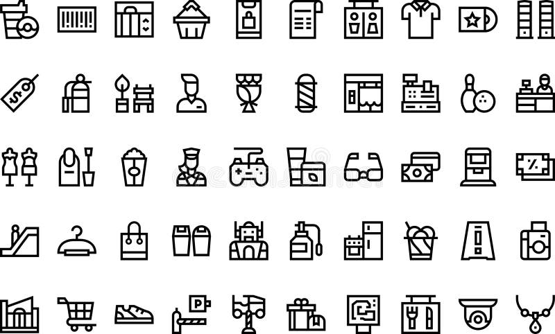 Mall Icons High-Quality Vector Icons Collection with Editable Stroke ...