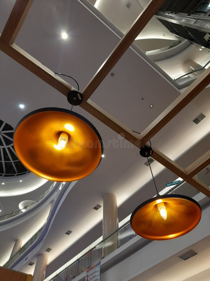 Mall and Lamps...night Mode Stock Photo - Image of night, mall: 265232284