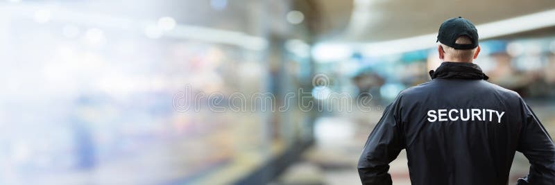 Mall or Retail Store Security Guard Stock Photo - Image of guard, hand ...