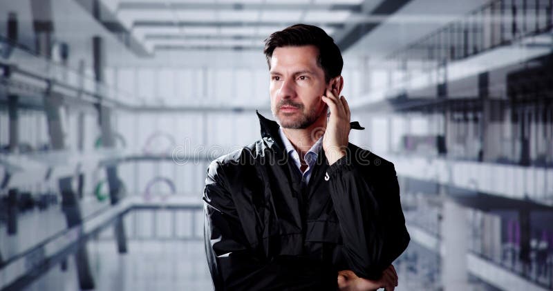 Mall or Retail Store Security Guard Stock Image - Image of medical ...