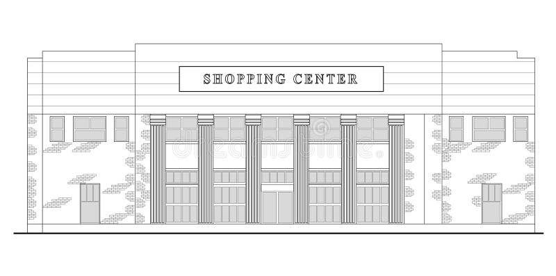 Shopping Mall Sketch