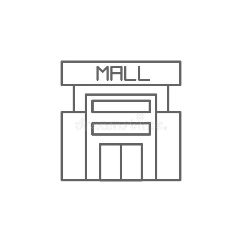 Mall, Shopping Icon. Element of Trade Mall Icon. Thin Line Icon for ...