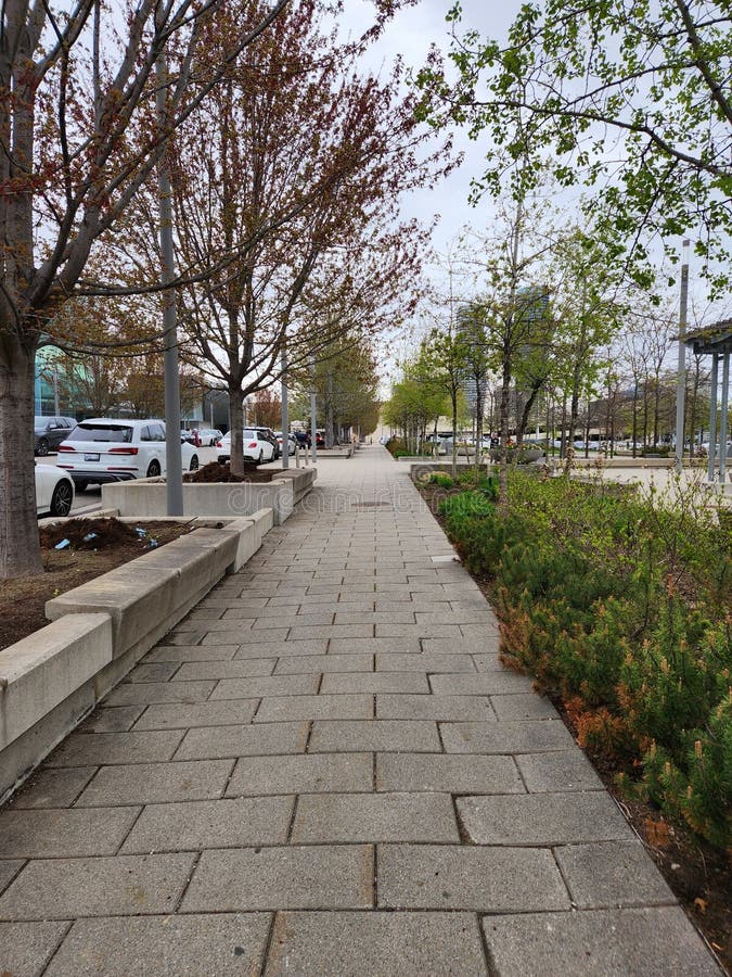 Mall Side Trail Pathway editorial stock image. Image of walkway - 380540239