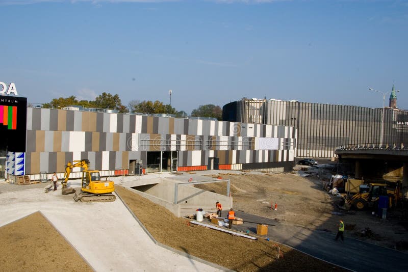 Mall under construction editorial stock image. Image of construction ...