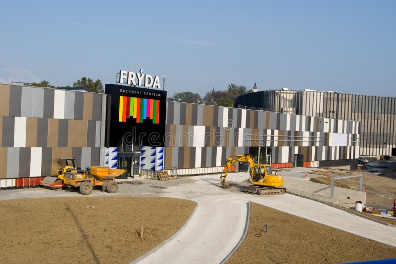 Mall under construction editorial stock image. Image of construction ...