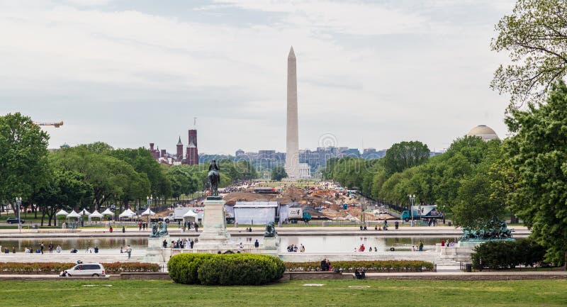 The Mall Washington DC editorial photography. Image of tourism - 52316037