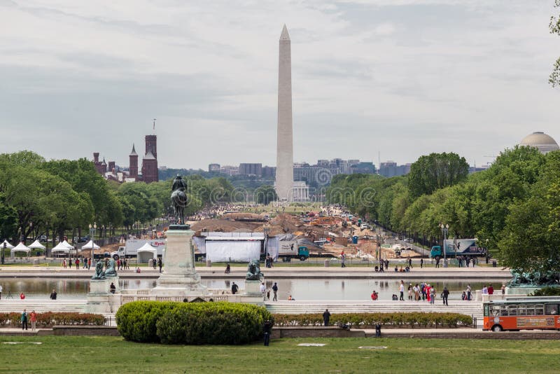 The Mall Washington DC editorial stock image. Image of obelisk - 52413629