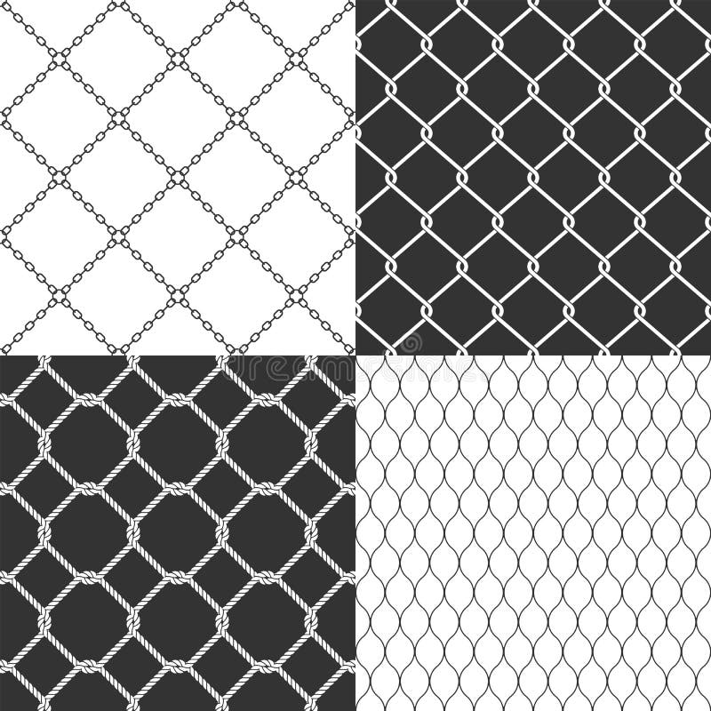 Malla De Alambre Modelo Inconsútil Del Vector Ilustración del Vector ...