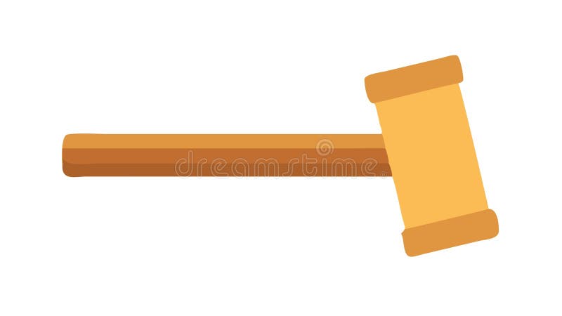 Mallet or Gavel Icon, Representing Justice or Impact , Vector Design ...