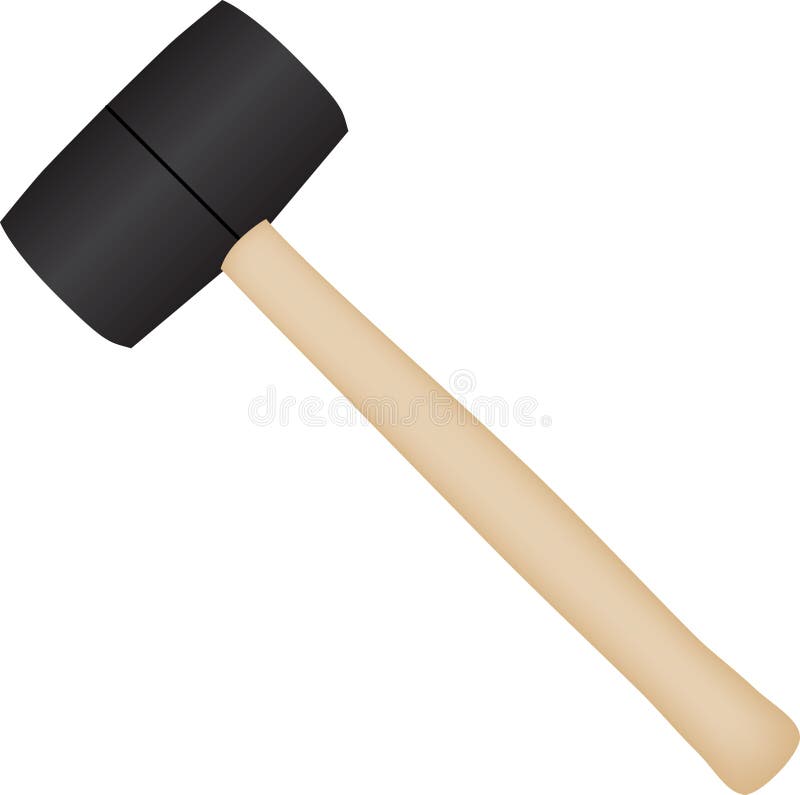 Mallet hammer stock vector. Illustration of industry - 212538103