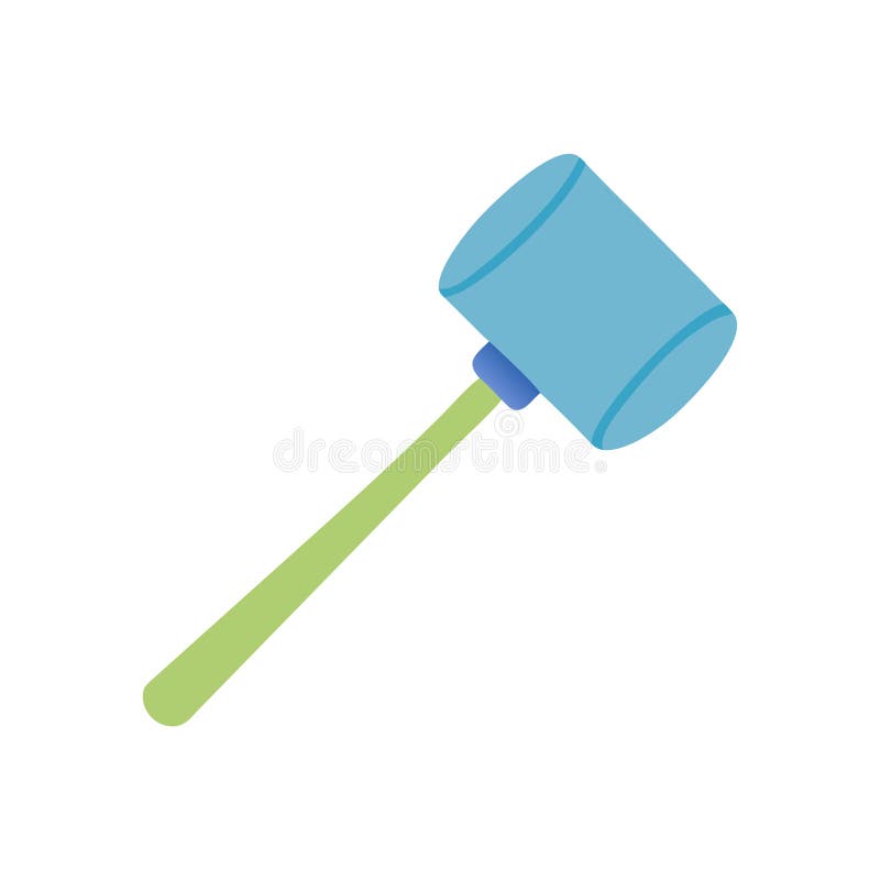 Mallet Symbol for Soft Impact Tools Stock Illustration - Illustration ...