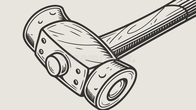 Mallet Vector Illustration, Tool in Vector Art Design Vector Design ...