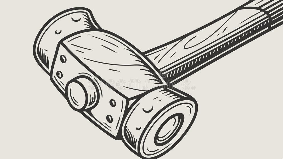 Mallet Vector Illustration, Tool in Vector Art Design Vector Design ...