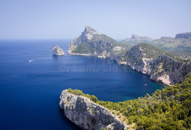 View of Cape Formentor stock image. Image of destination - 133222167