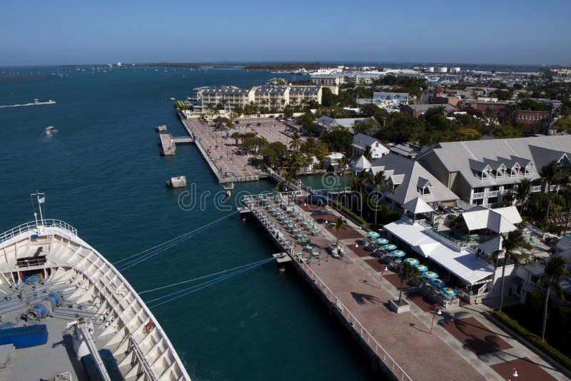 Mallory Square in Key West, Florida Stock Photo - Image of empty, ship ...