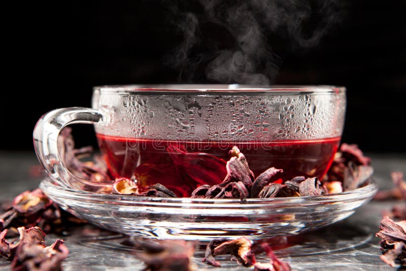 Mallow tea in glass stock image. Image of glass, drink - 45676049