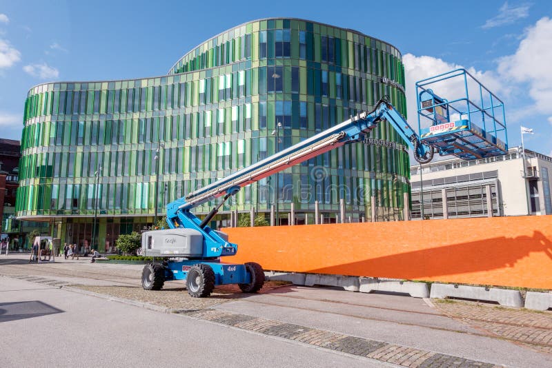 Mobile Elevating Work Platform Editorial Image - Image of building ...