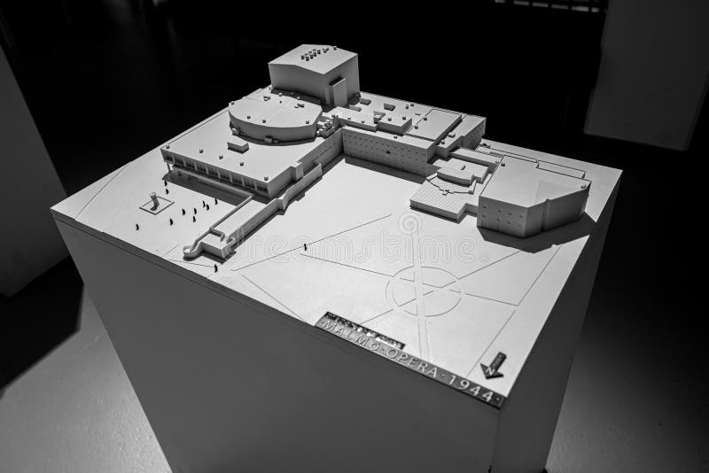 Architectural Model of MalmÃ¶ Opera on Display.. Editorial Image ...