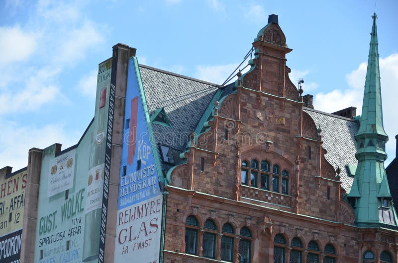 Malmo buildings editorial stock photo. Image of building - 45587293