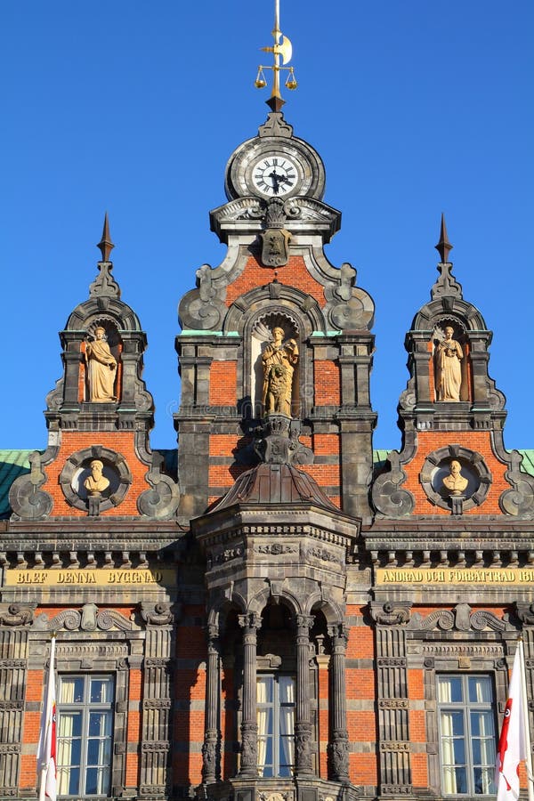 Malmo City Hall stock image. Image of skane, hall, landmark - 292268011