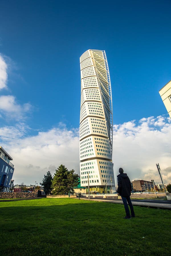 Malmo - October 22, 2017: the Modern Turning Torso Building in M ...